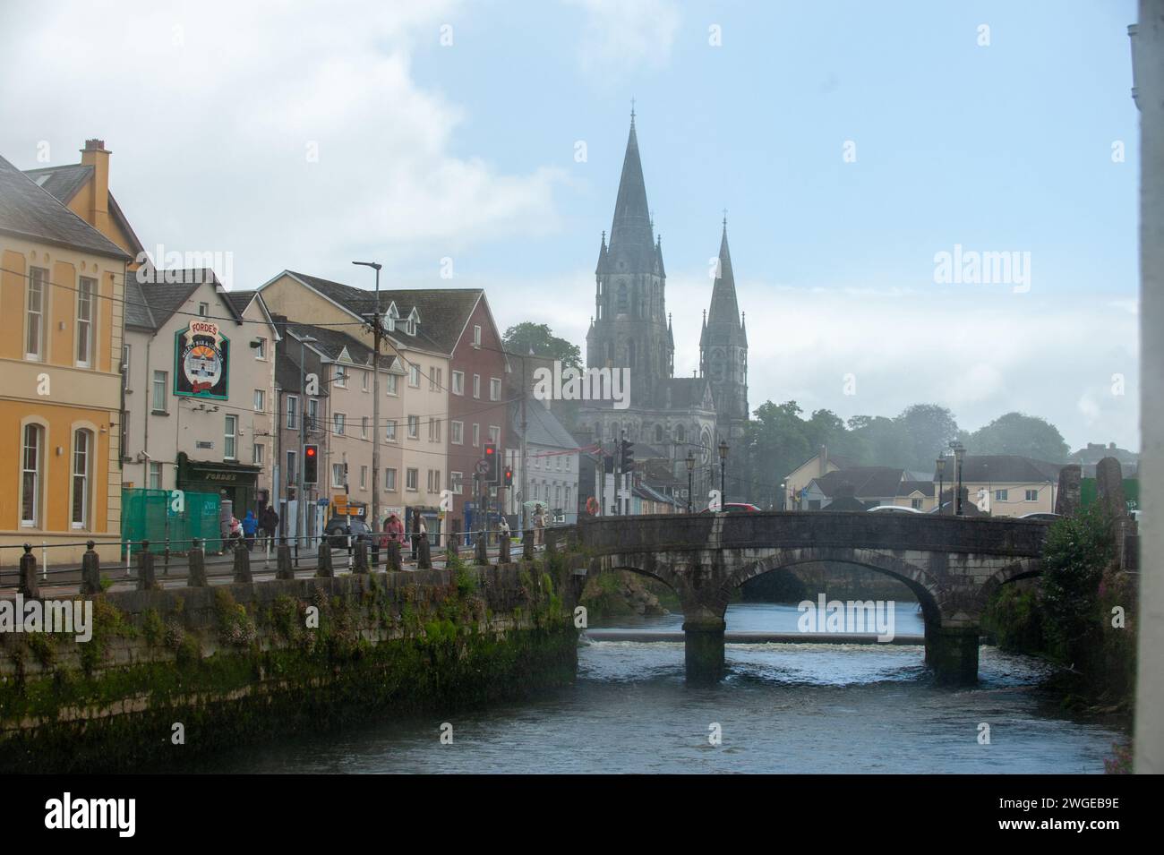 View of St Fin Barre's Cathedral in Cork, Ireland. Ardeaglain Naomh ...