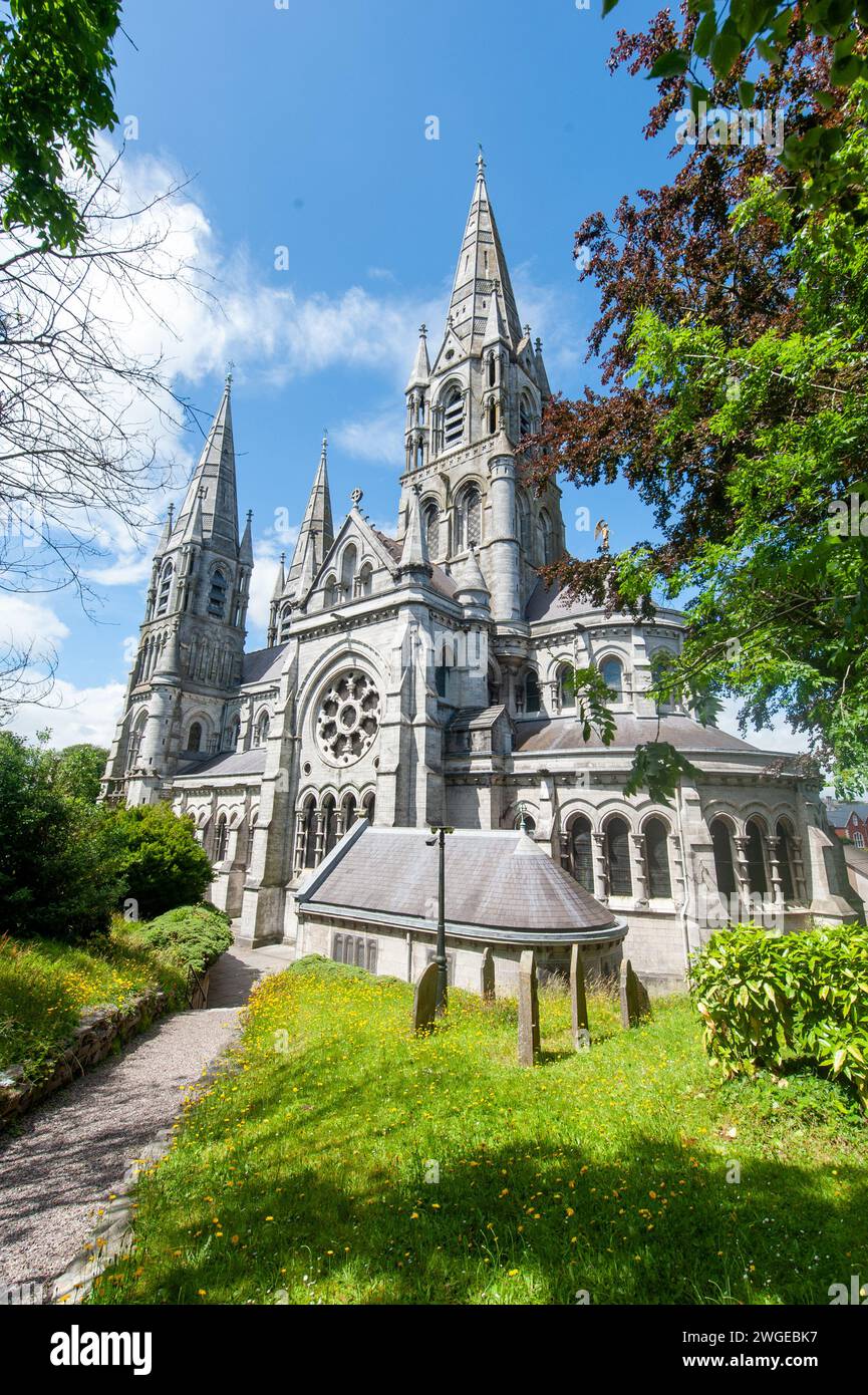 View of St Fin Barre's Cathedral in Cork, Ireland. Ardeaglain Naomh ...