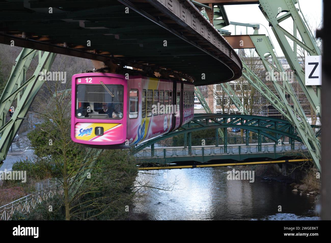 Wuppertal Hanging monorail Stock Photo - Alamy