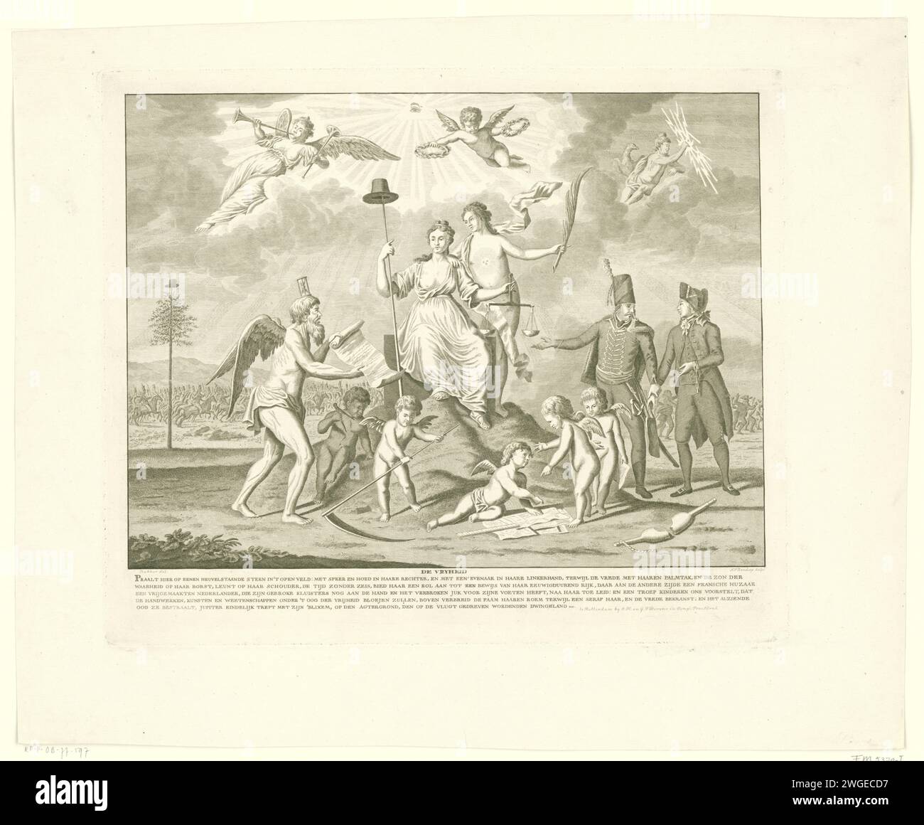 Allegory of Freedom, 1795, 1795 print Allegory of freedom, 1795 ...