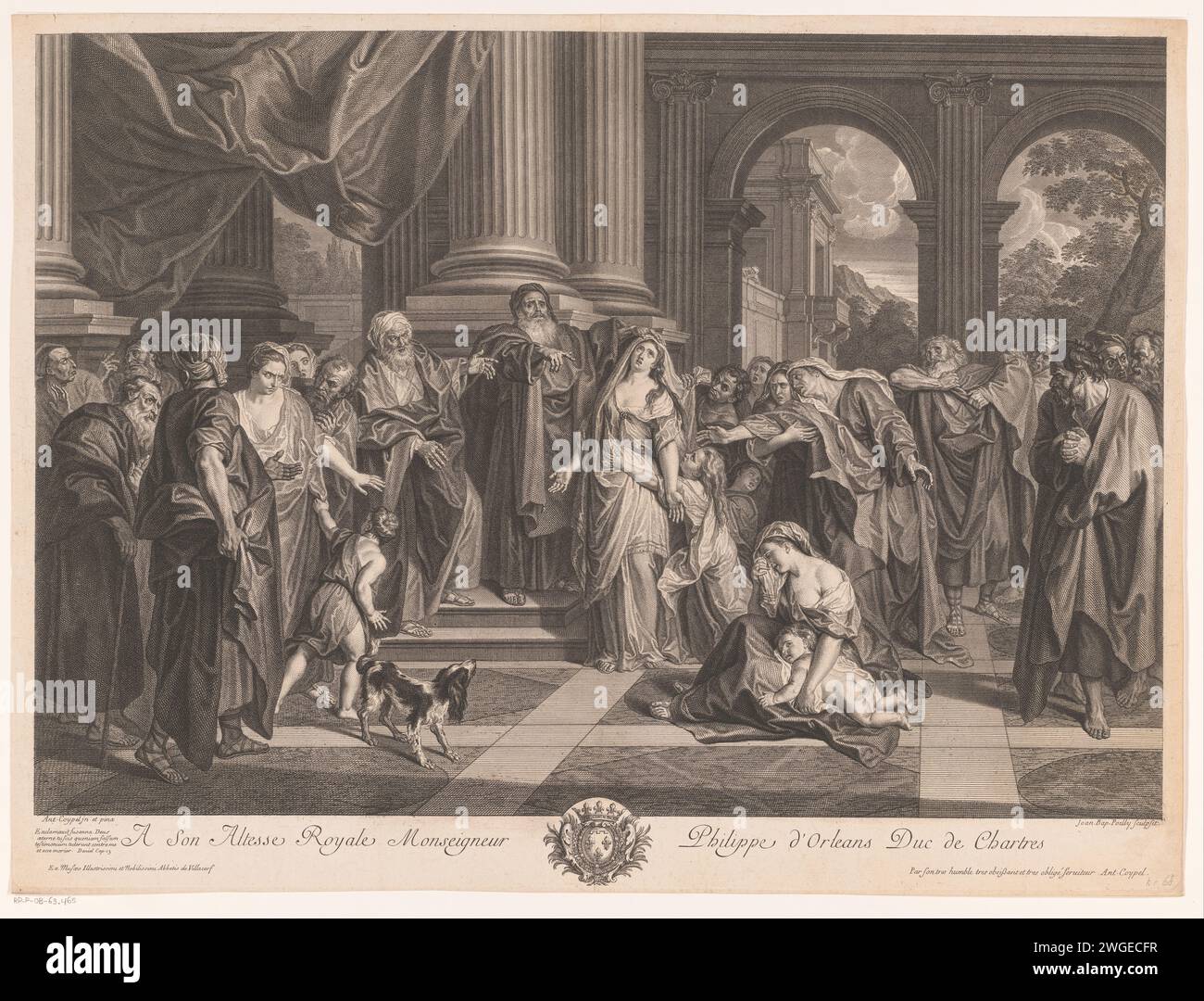 Susanna accused by the elders, Jean Baptiste de Poilly, After Antoine ...