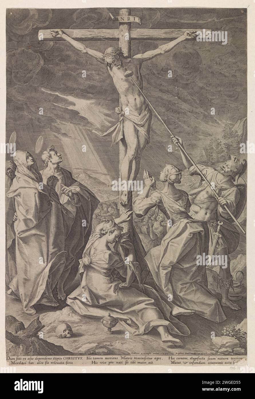 Christ on the Cross, Raphaël Sadeler (I), After Joos van Winghe, 1590 ...