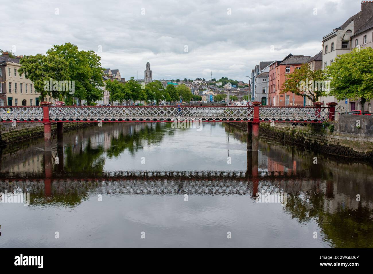 River Lee and it's bridges in Cork. Ireland Stock Photo - Alamy