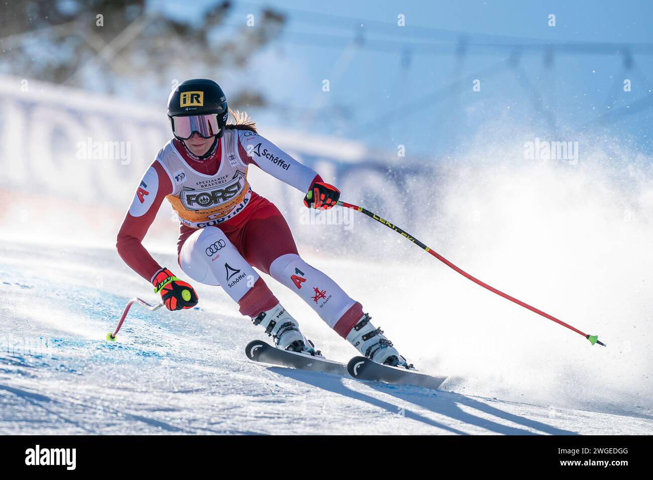 Cortina d’Ampezzo, Italy 27 January 2024. NIEDERWIESER Michelle (Aut ...