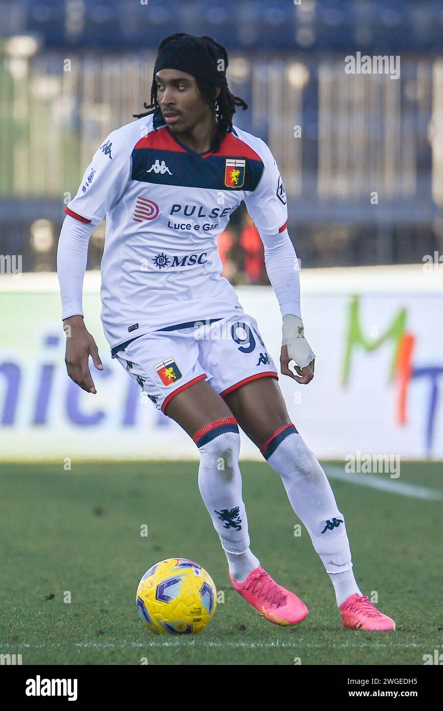 Empoli, Italy. 03rd Feb, 2024. Djed Spence (Genoa) during Empoli FC vs Genoa CFC, Italian soccer ...