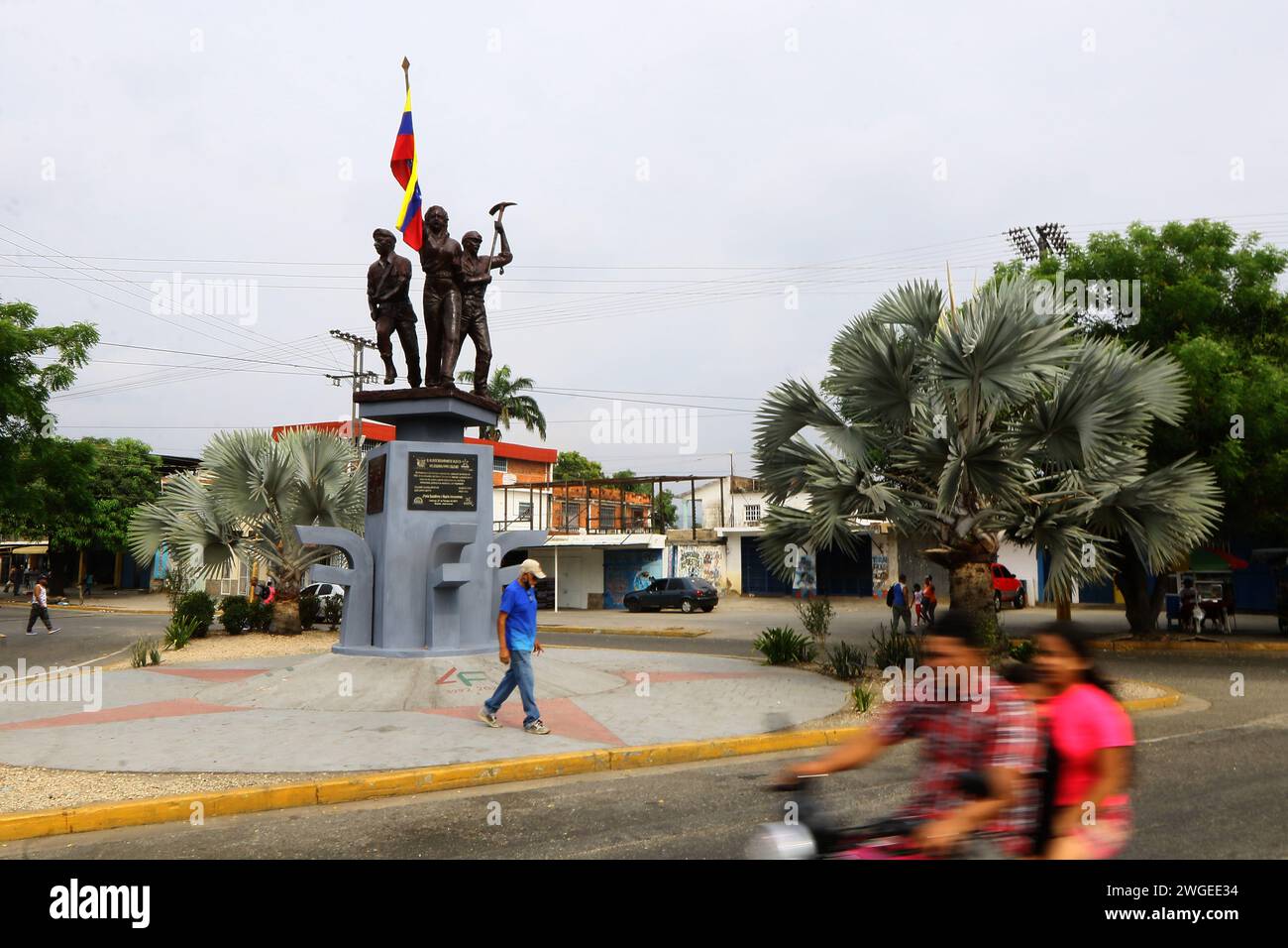Valencia, Carabobo, Venezuela. 4th Feb, 2024. Februry 04, 2024. Monument to the heroes of ...
