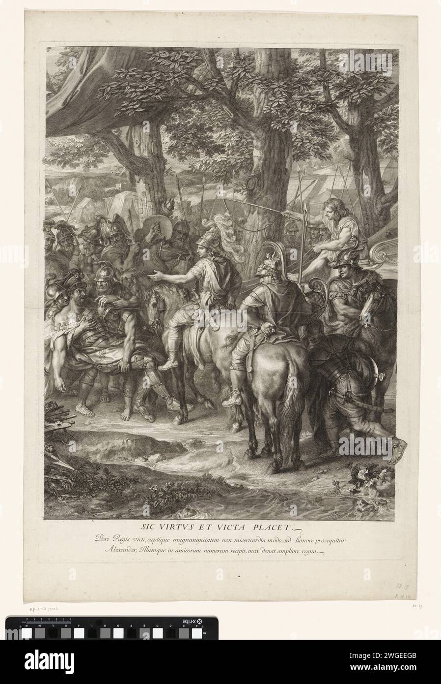 Poros injured in the battle with Alexander the Great (plate 3), Gérard ...