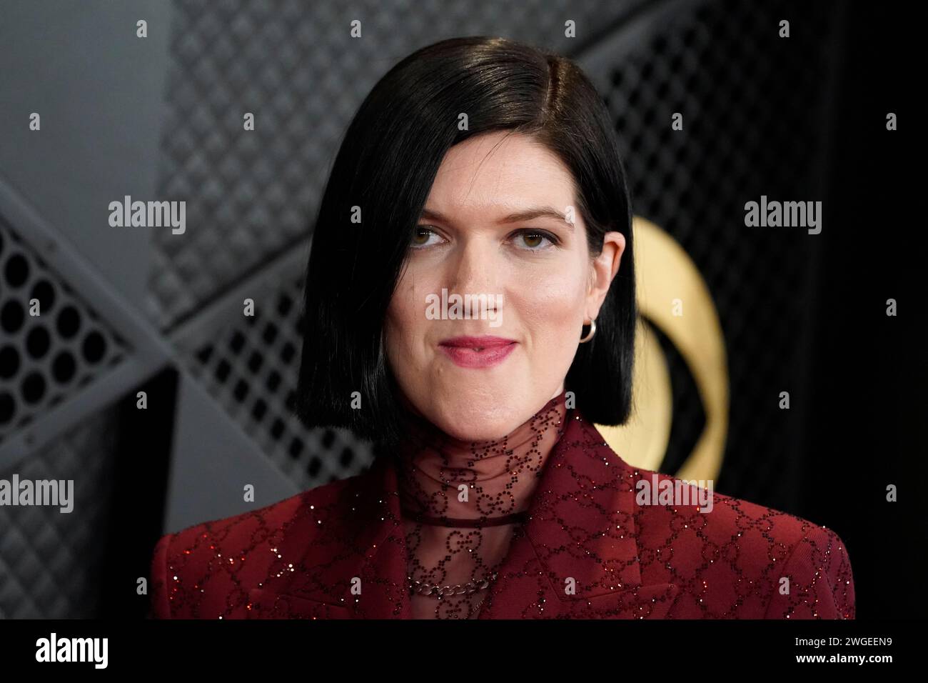 Romy arrives at the 66th annual Grammy Awards on Sunday, Feb. 4, 2024 ...