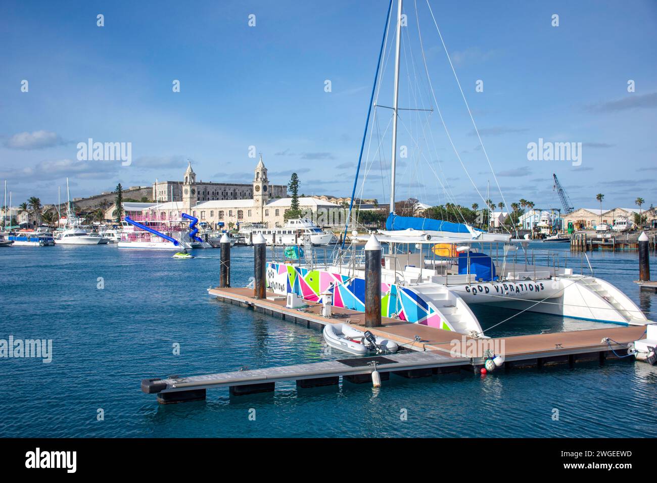 Historic Clocktower Shopping Mall Building from North Basin, Royal ...