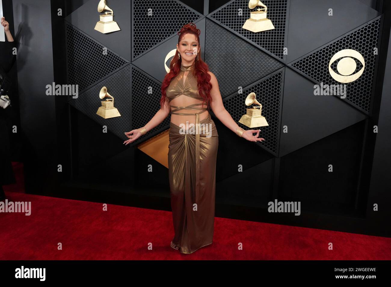 Elley Duhe arrives at the 66th annual Grammy Awards on Sunday, Feb. 4 ...