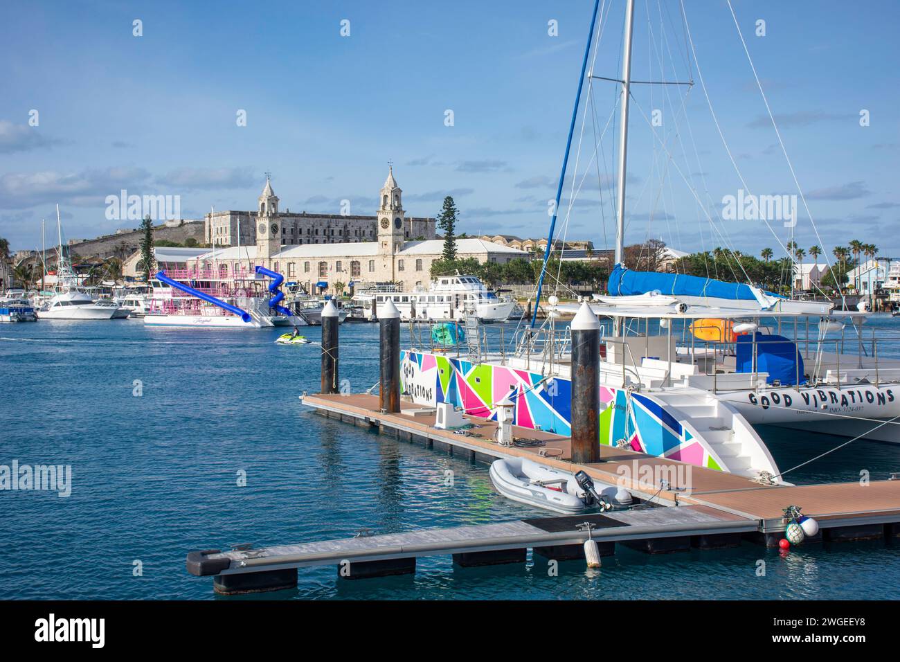 Historic Clocktower Shopping Mall Building from North Basin, Royal ...