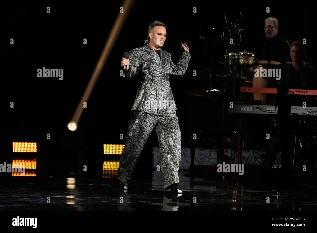 Justin Tranter appears on stage during the 66th annual Grammy Awards on ...