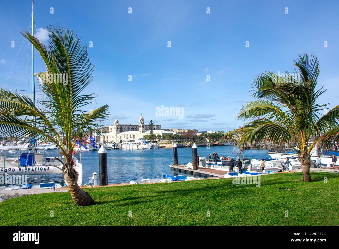 Historic Clocktower Shopping Mall Building from North Basin, Royal ...