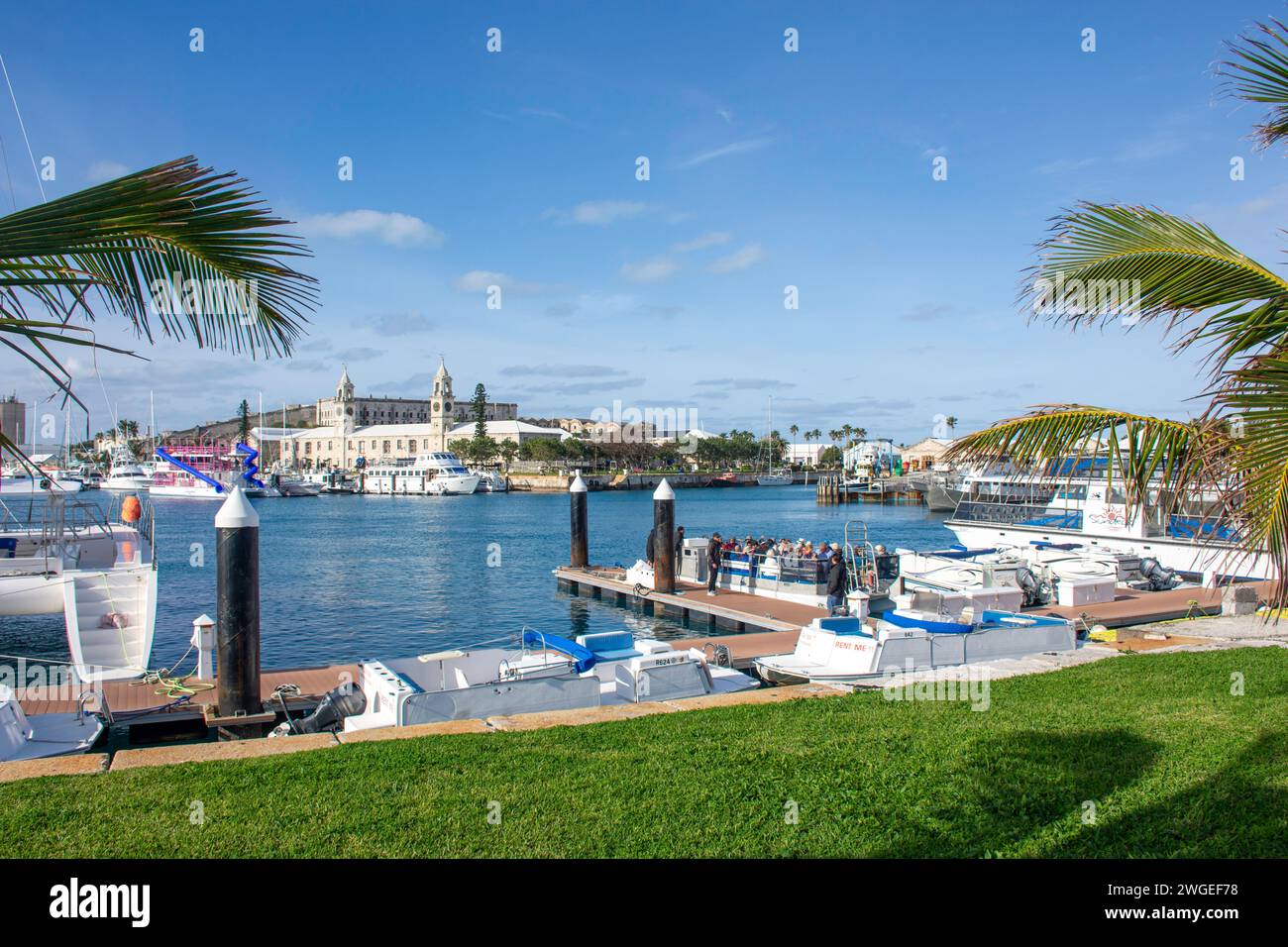 Historic Clocktower Shopping Mall Building from North Basin, Royal ...
