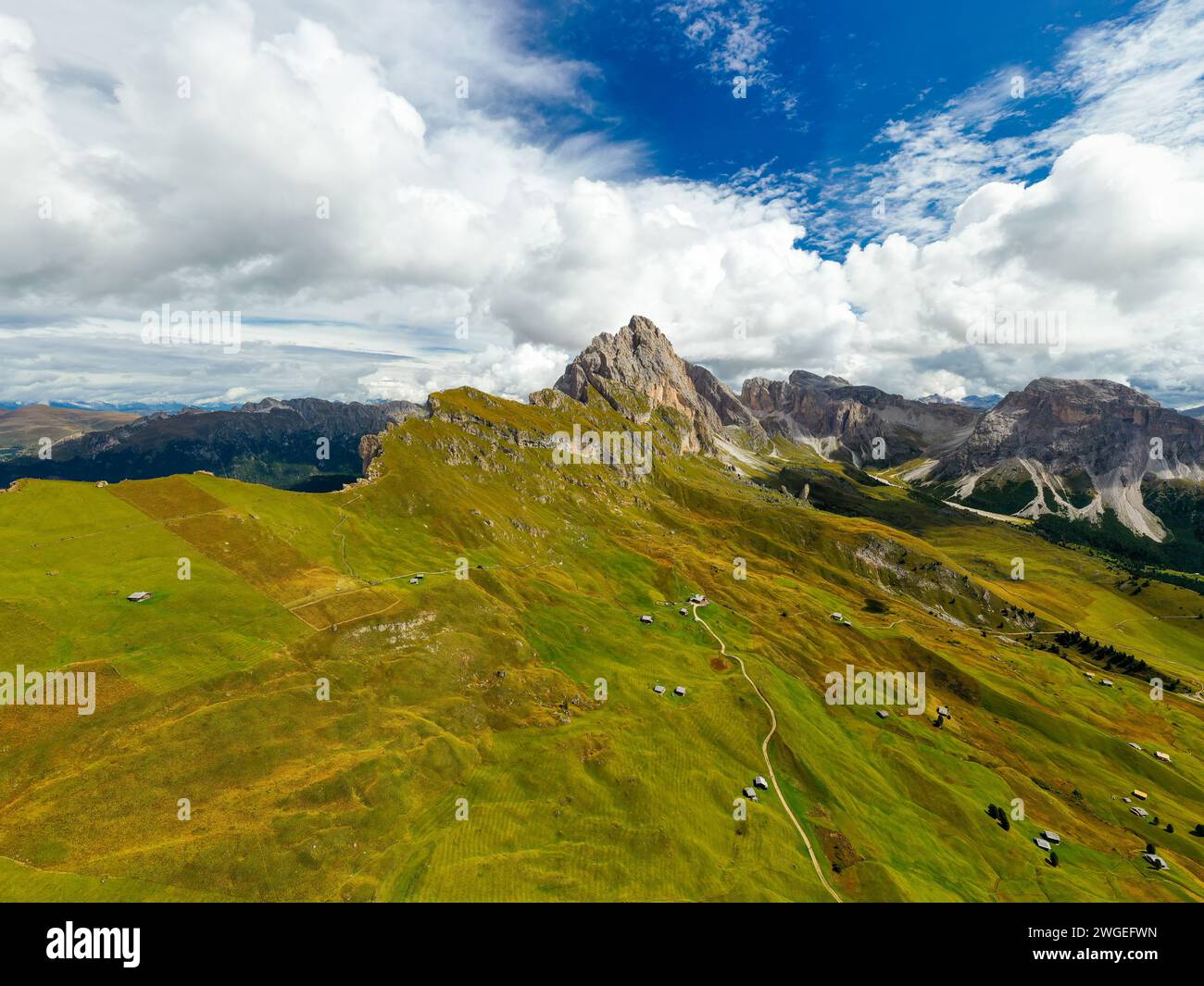 Landscape around seceda mountain hi-res stock photography and images ...