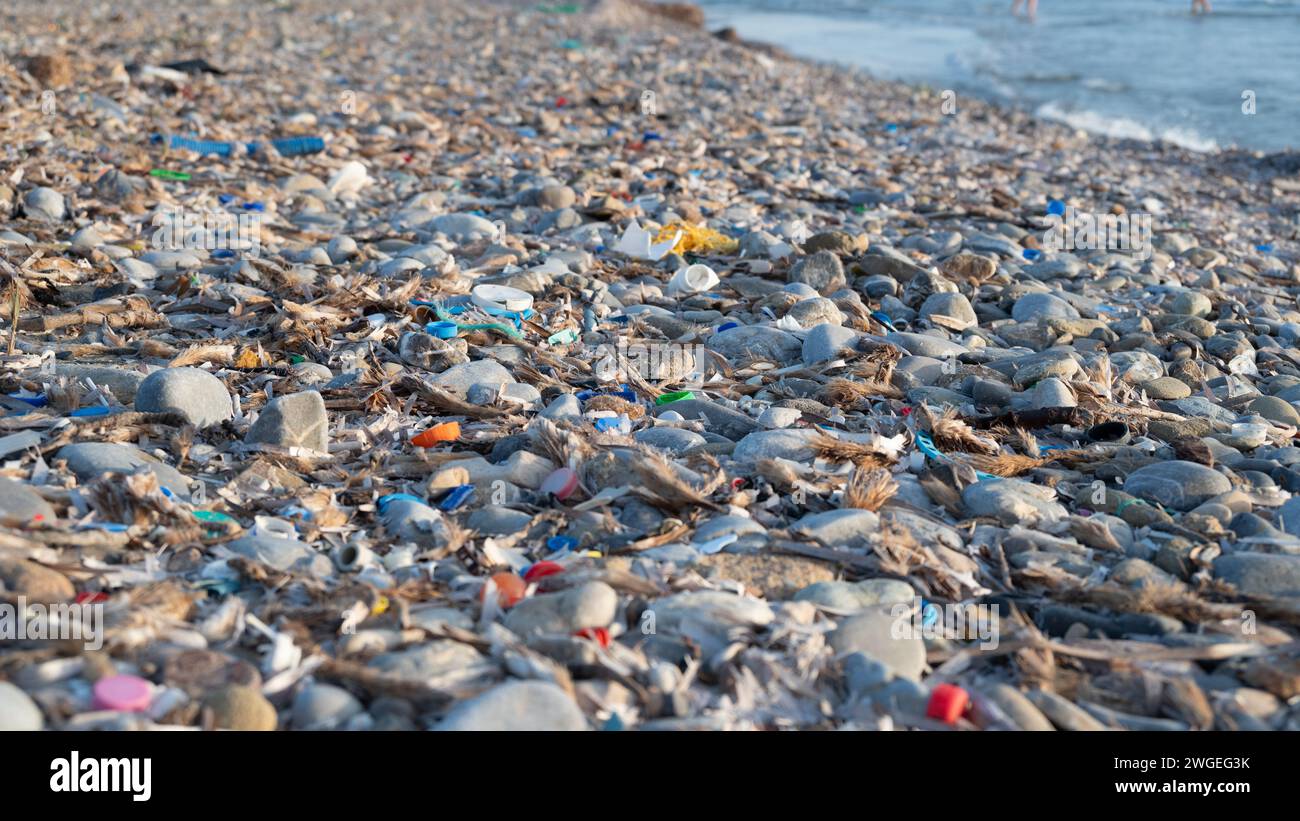 Microplastics sea floating hi-res stock photography and images - Alamy