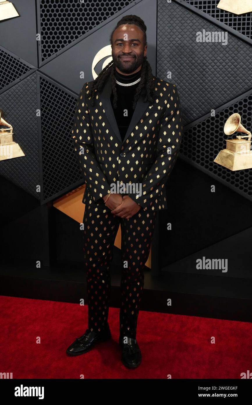Alexander Lloyd Blake arrives at the 66th annual Grammy Awards on ...