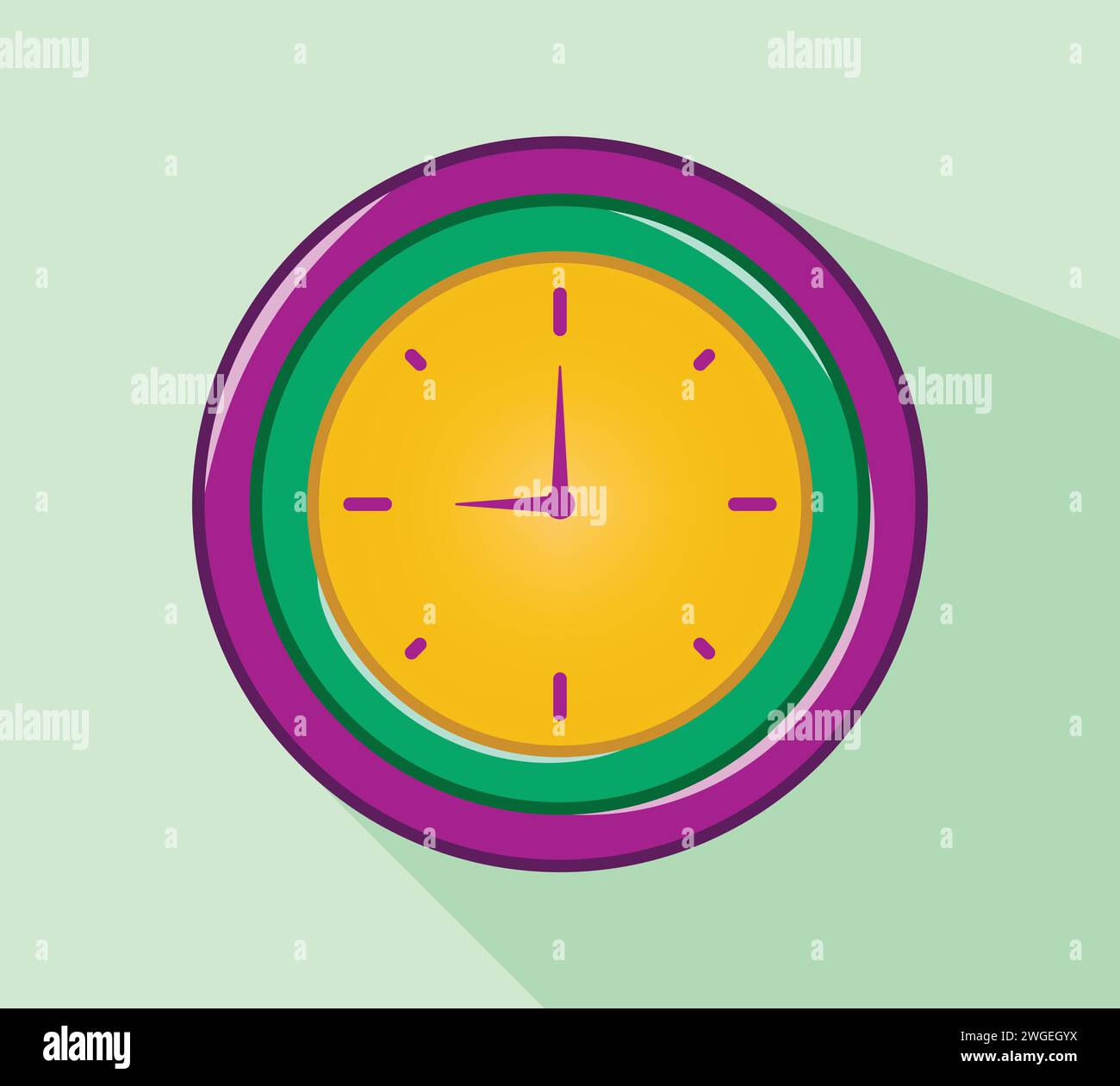 Kids wall clock Stock Vector Images - Alamy