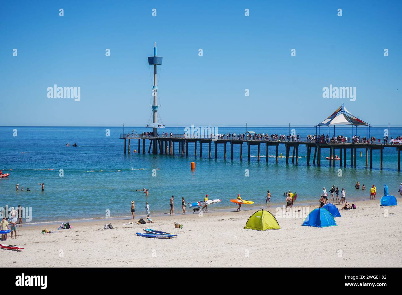 Brighton Jetty Adelaide South Australia Stock Photo - Alamy