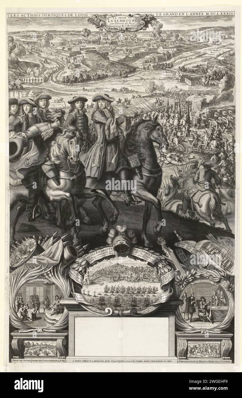 French army under marshal francois de crequy hi-res stock photography ...