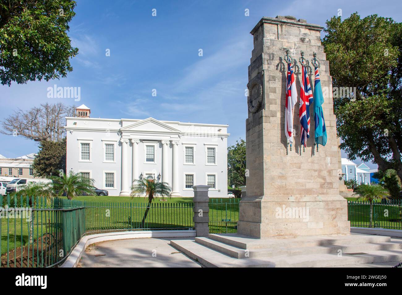 The Cenotaph and Cabinet Building, Front Street, City of Hamilton ...