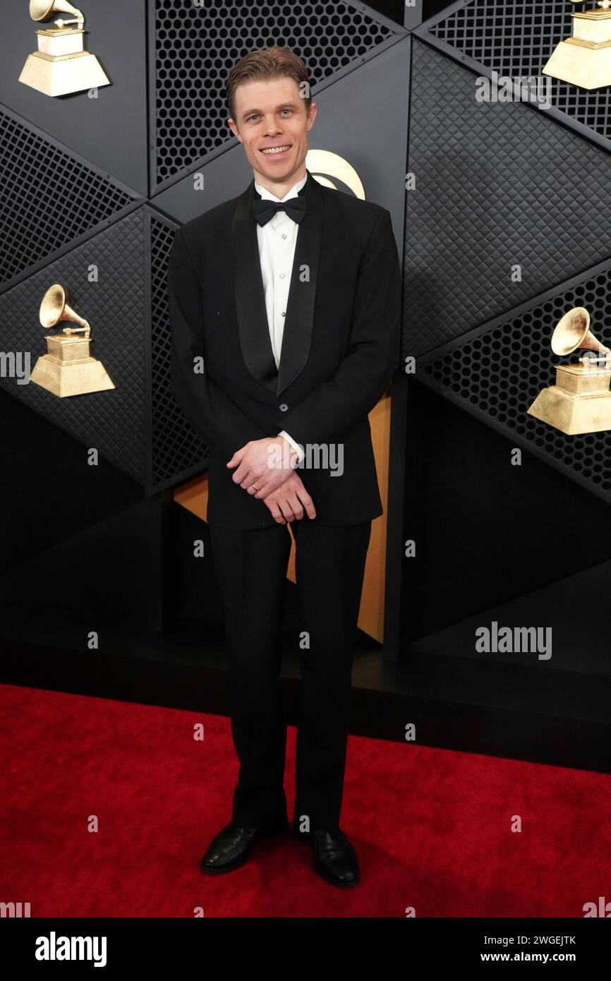 Jesse Lewis arrives at the 66th annual Grammy Awards on Sunday, Feb. 4 ...