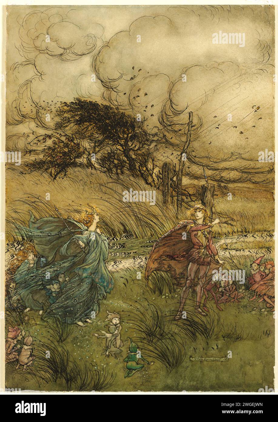 From act 2 scene 1 of a midsummer nights dream hi-res stock photography ...