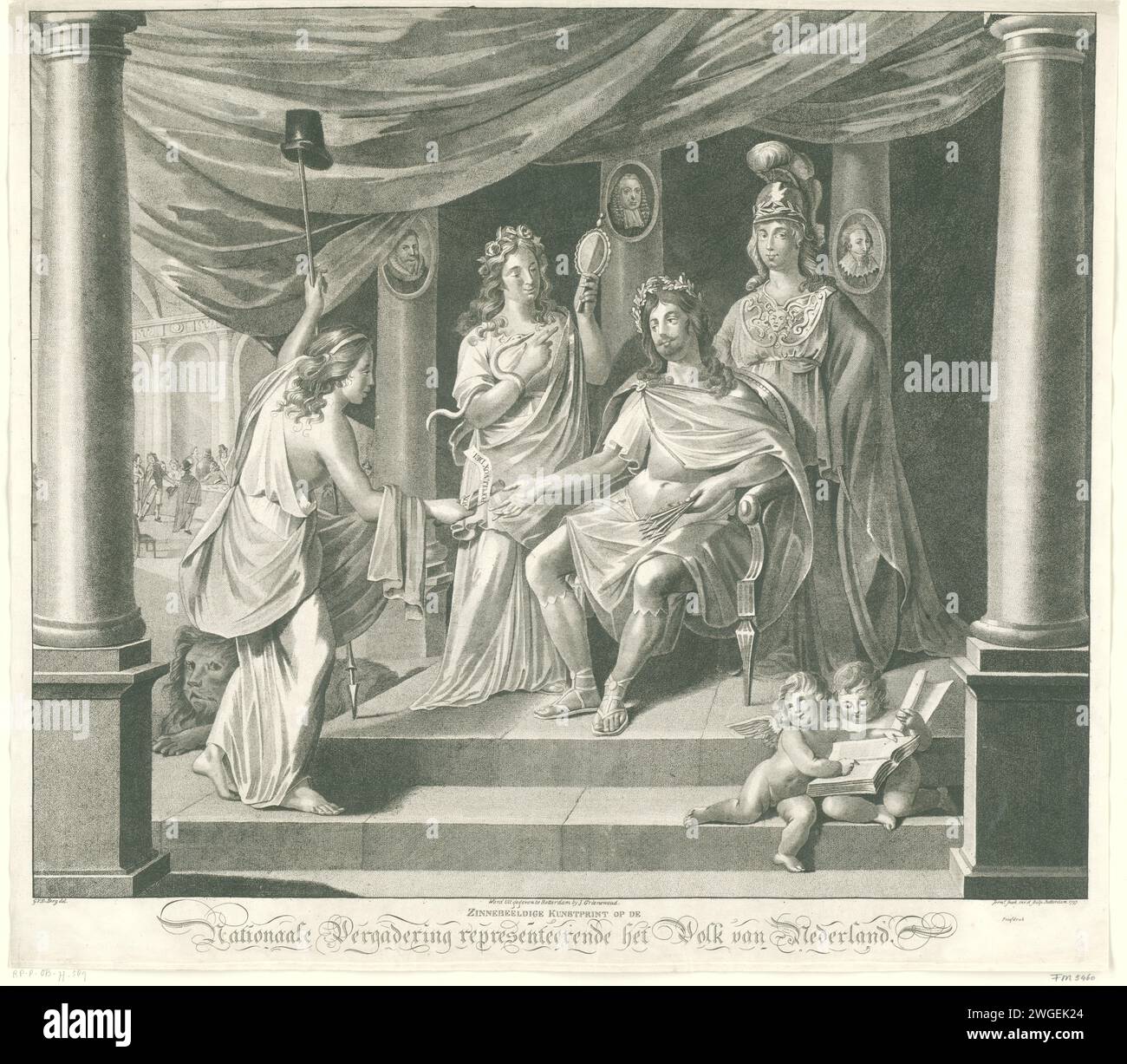 Allegory at the National Assembly, 1796, 1797 print Allegory at the ...