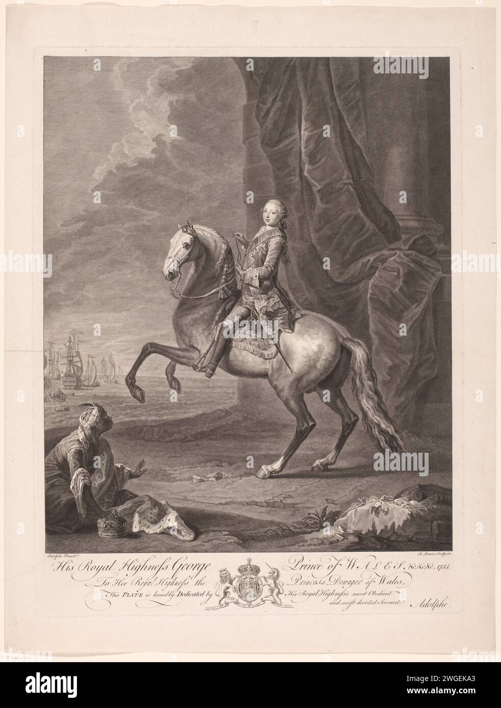 Portrait of George III of the United Kingdom, Bernard Baron, After ...