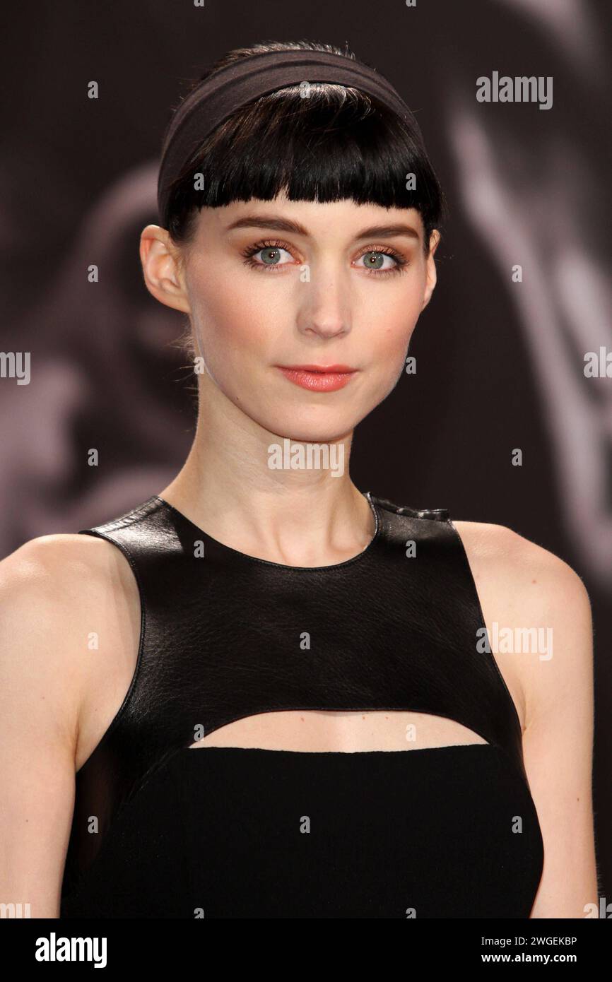 Rooney Mara arrives for the German Premiere of The Girl with the Dragon ...