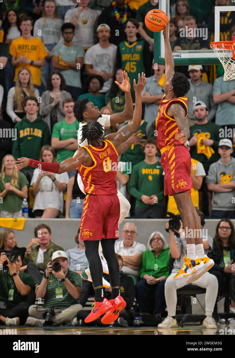 Waco, Texas, USA. 3rd Feb, 2024. Iowa State Cyclones forward Hason Ward ...