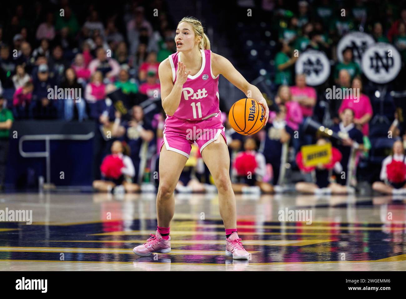 South Bend, Indiana, USA. 04th Feb, 2024. Pittsburgh guard Marley ...