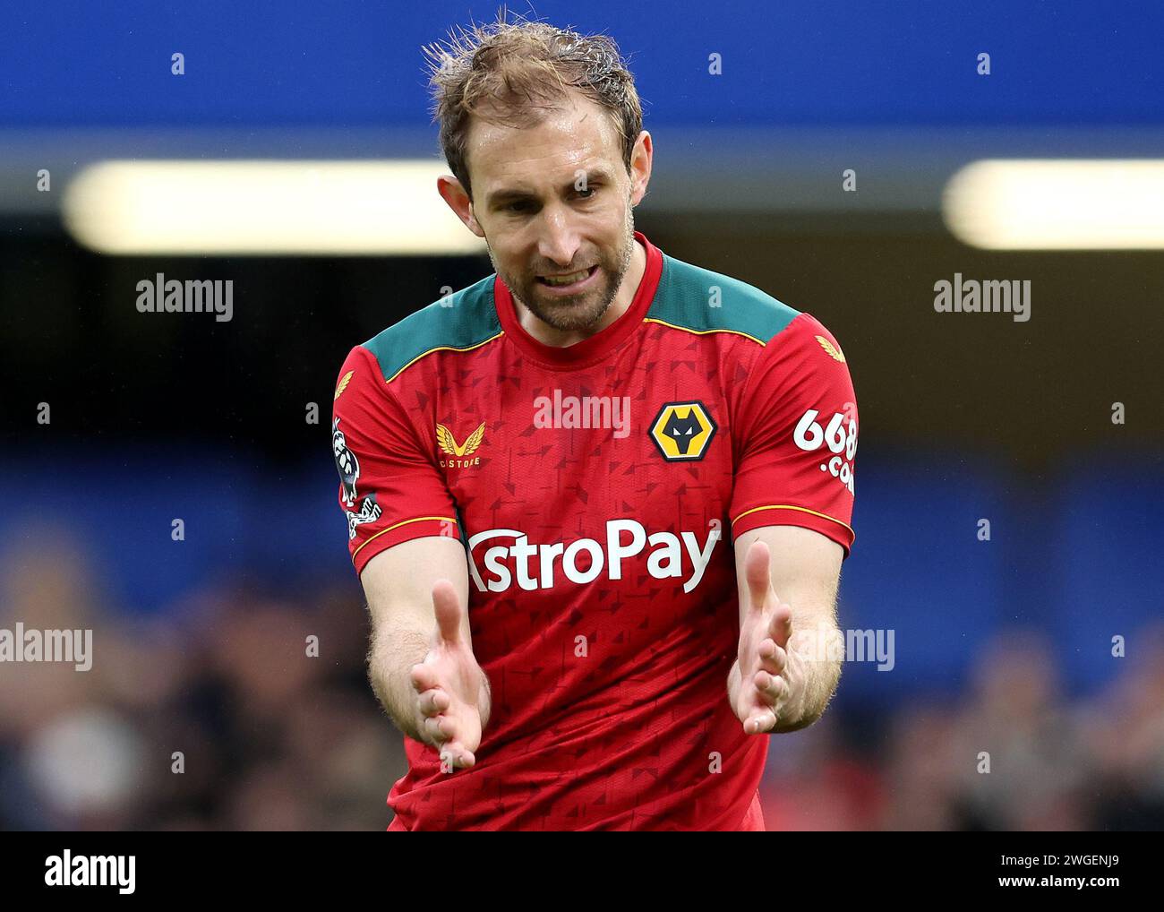 London, UK. 4th Feb, 2024. Craig Dawson of Wolverhampton Wanderers ...