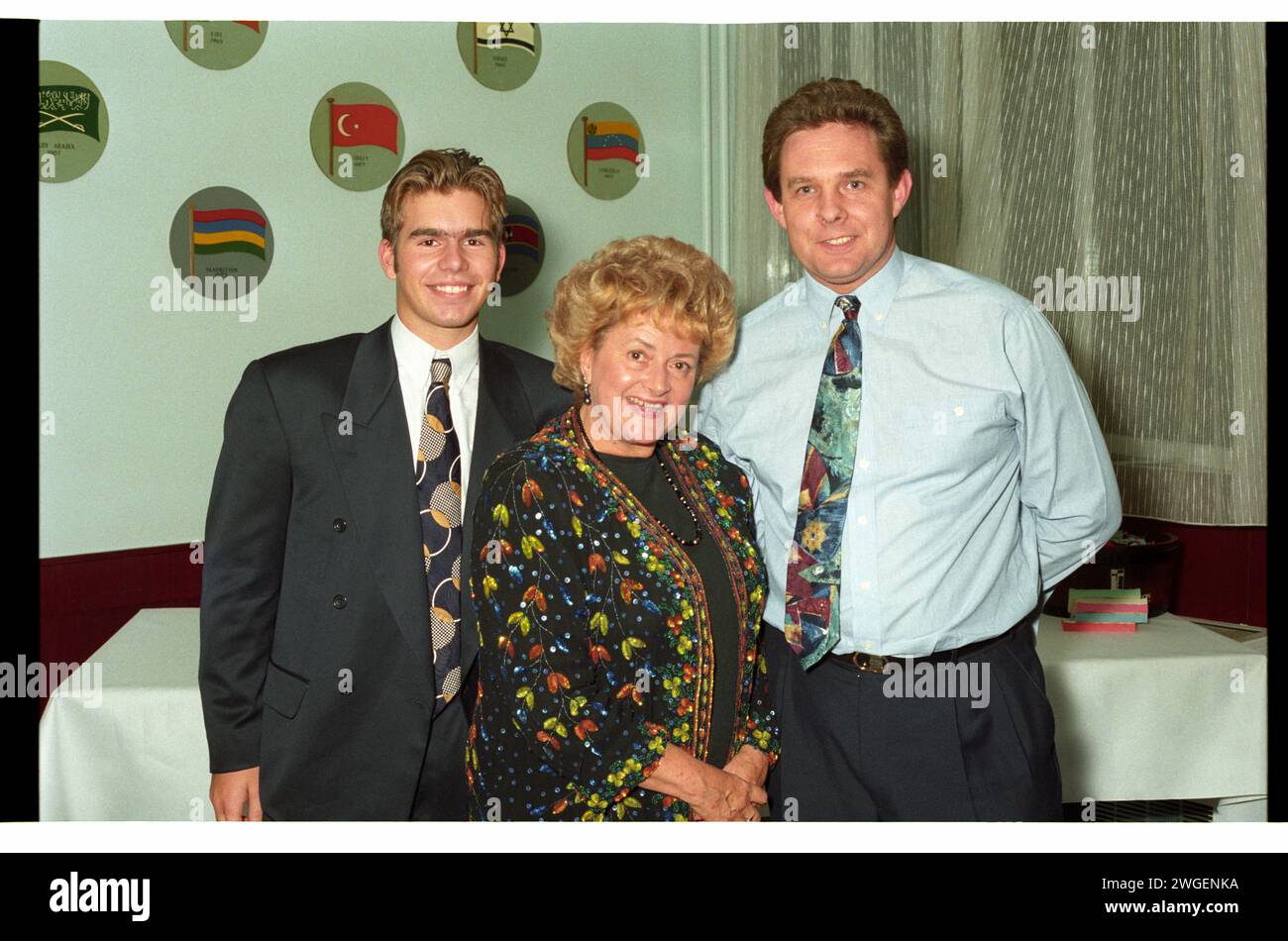 Former brothel madam Cynthia Payne (centre) at a function in Flitwick ...