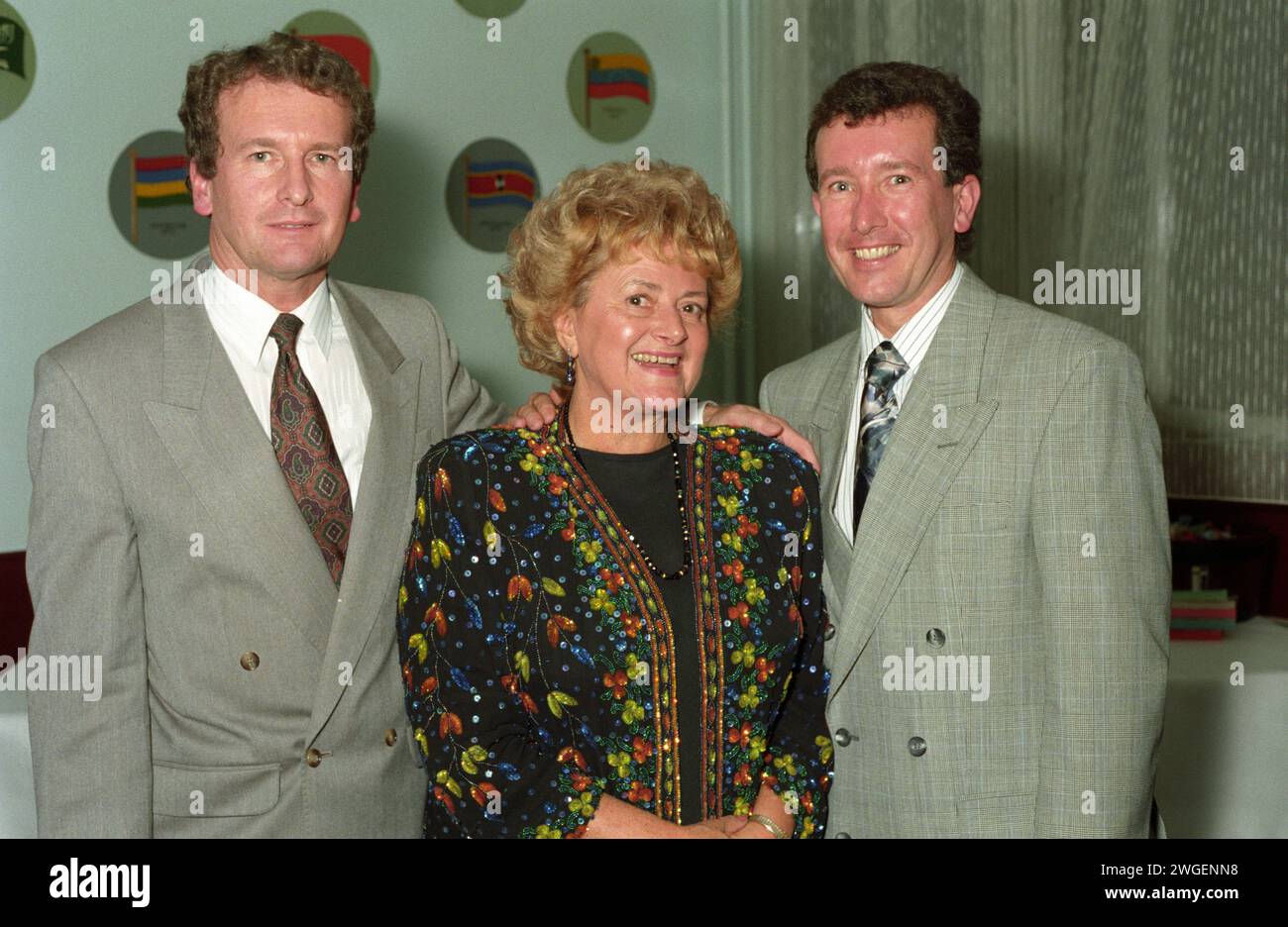 Former brothel madam Cynthia Payne (centre) at a function in Flitwick ...