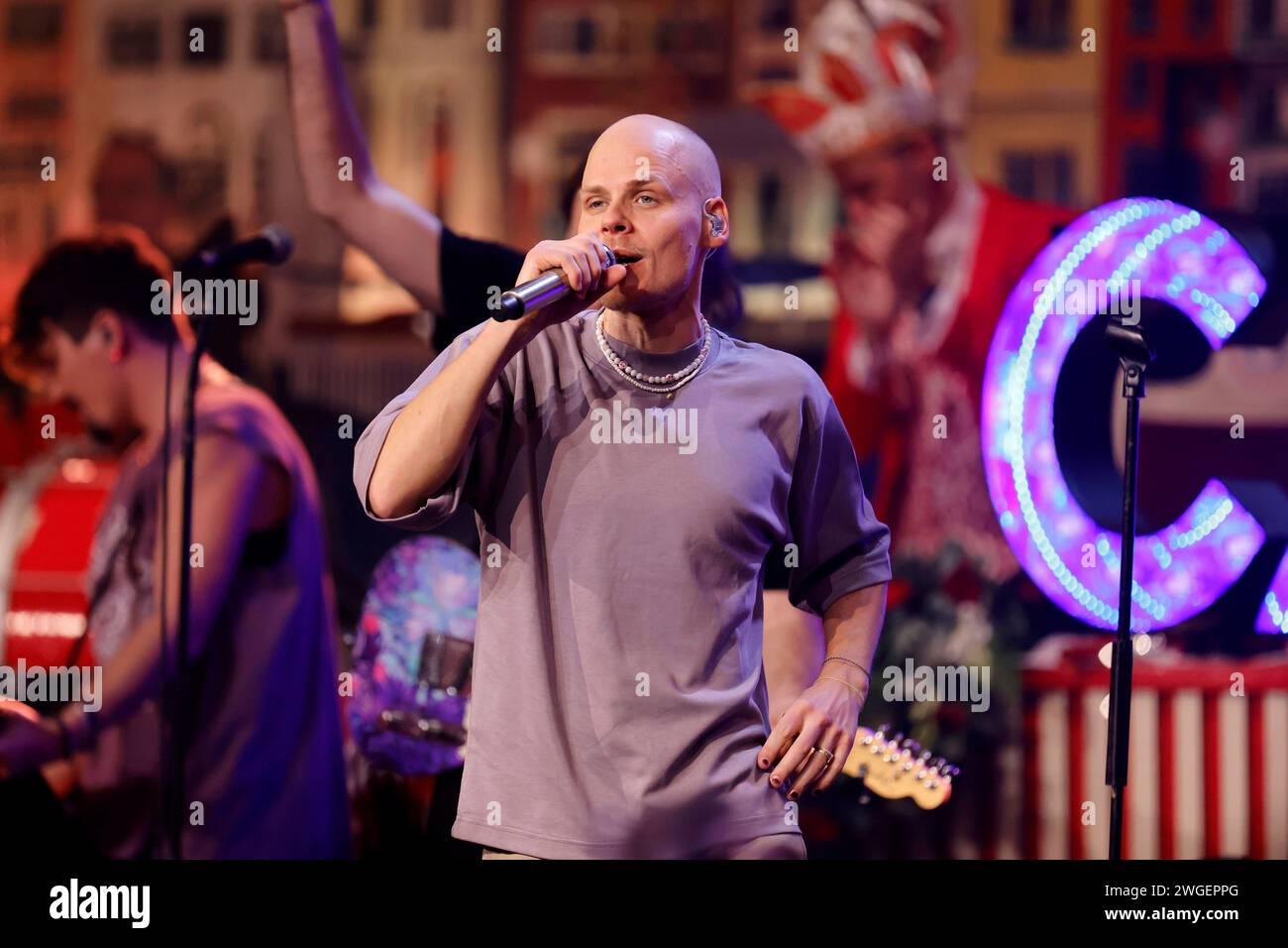 Sänger Oliver Niesen von der Band Cat Ballou bei der Aufzeichnung der 2 ...