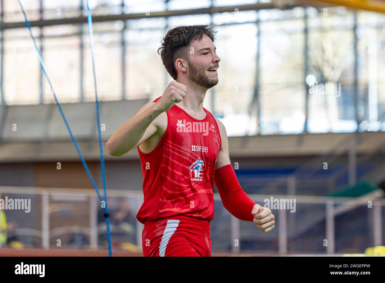 Lion-Jerome Tuer (LG Necker Enz); Sueddeutsche Hallenmeisterschaften ...