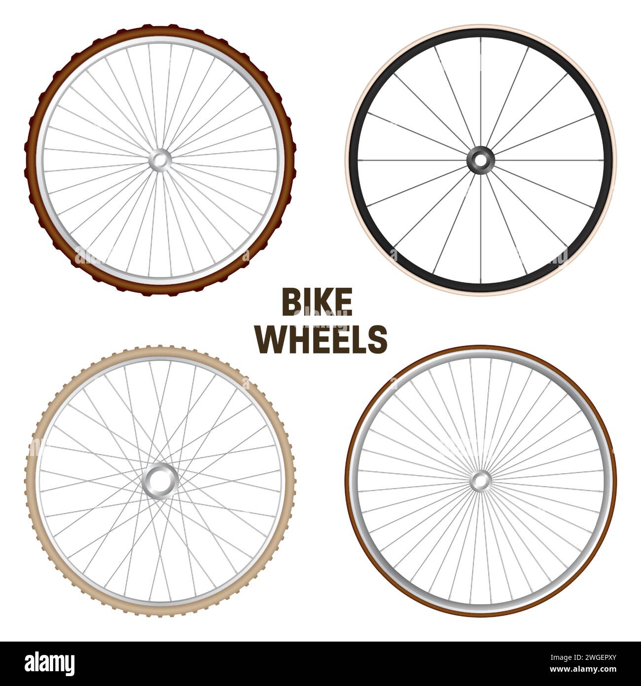 Spokes rims Stock Vector Images - Alamy