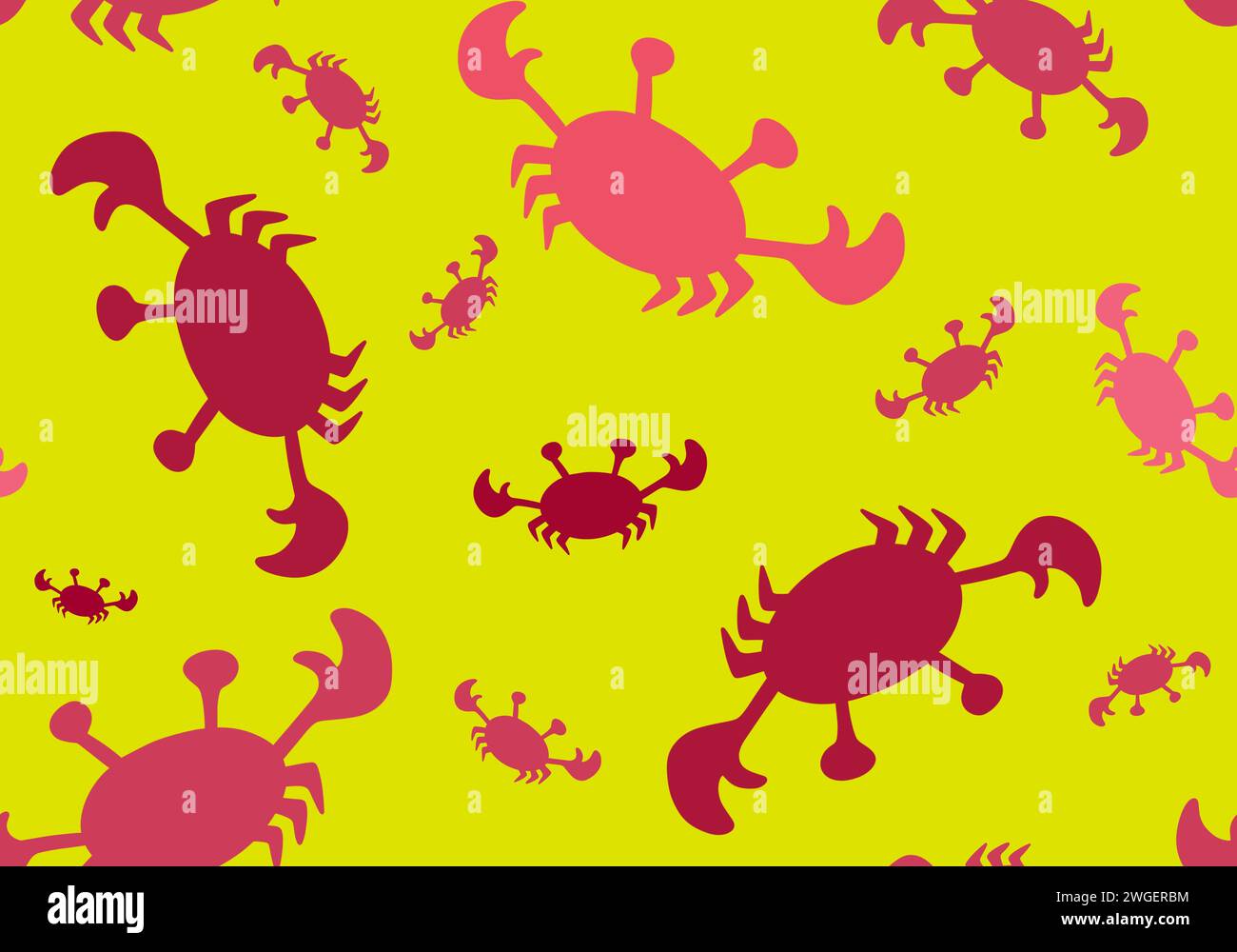 Seamless animals seamless crabs pattern for wrapping paper and fabrics ...