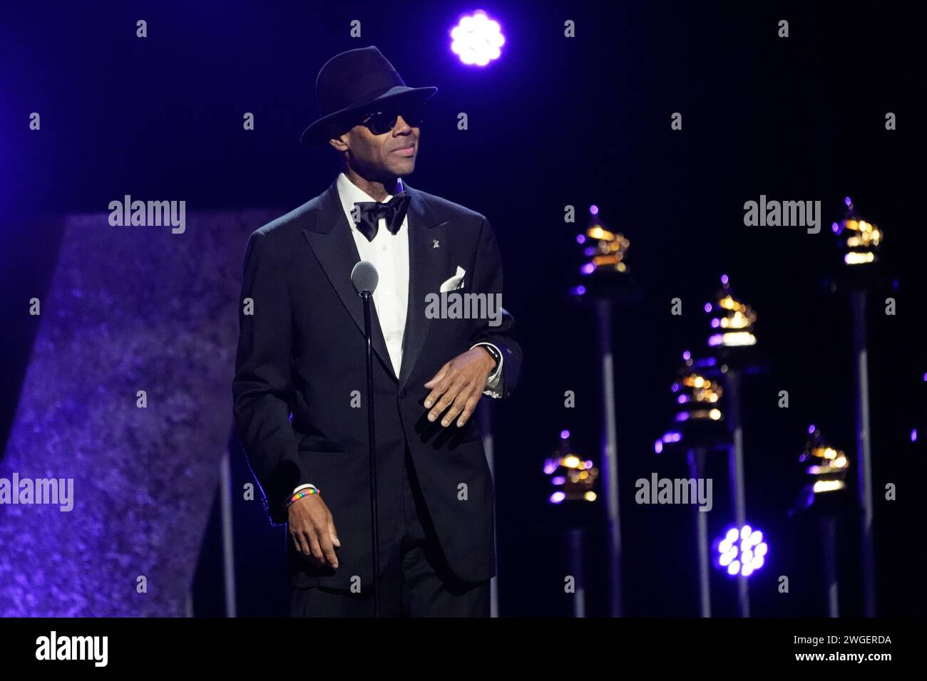 Presenter Jimmy Jam appears on stage during the 66th annual Grammy ...