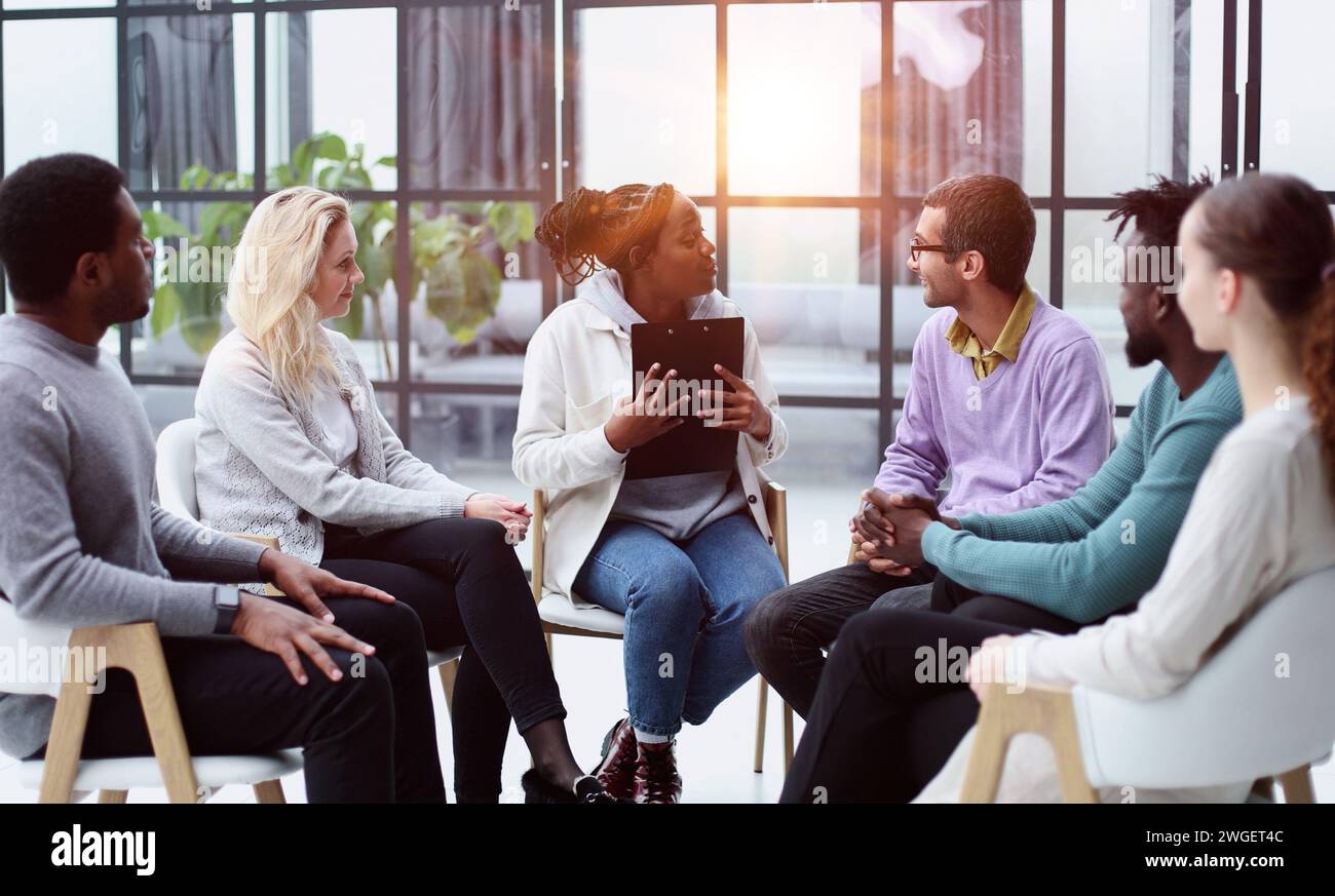 Executive Team Listening to Contrary Views from Colleague Stock Photo ...