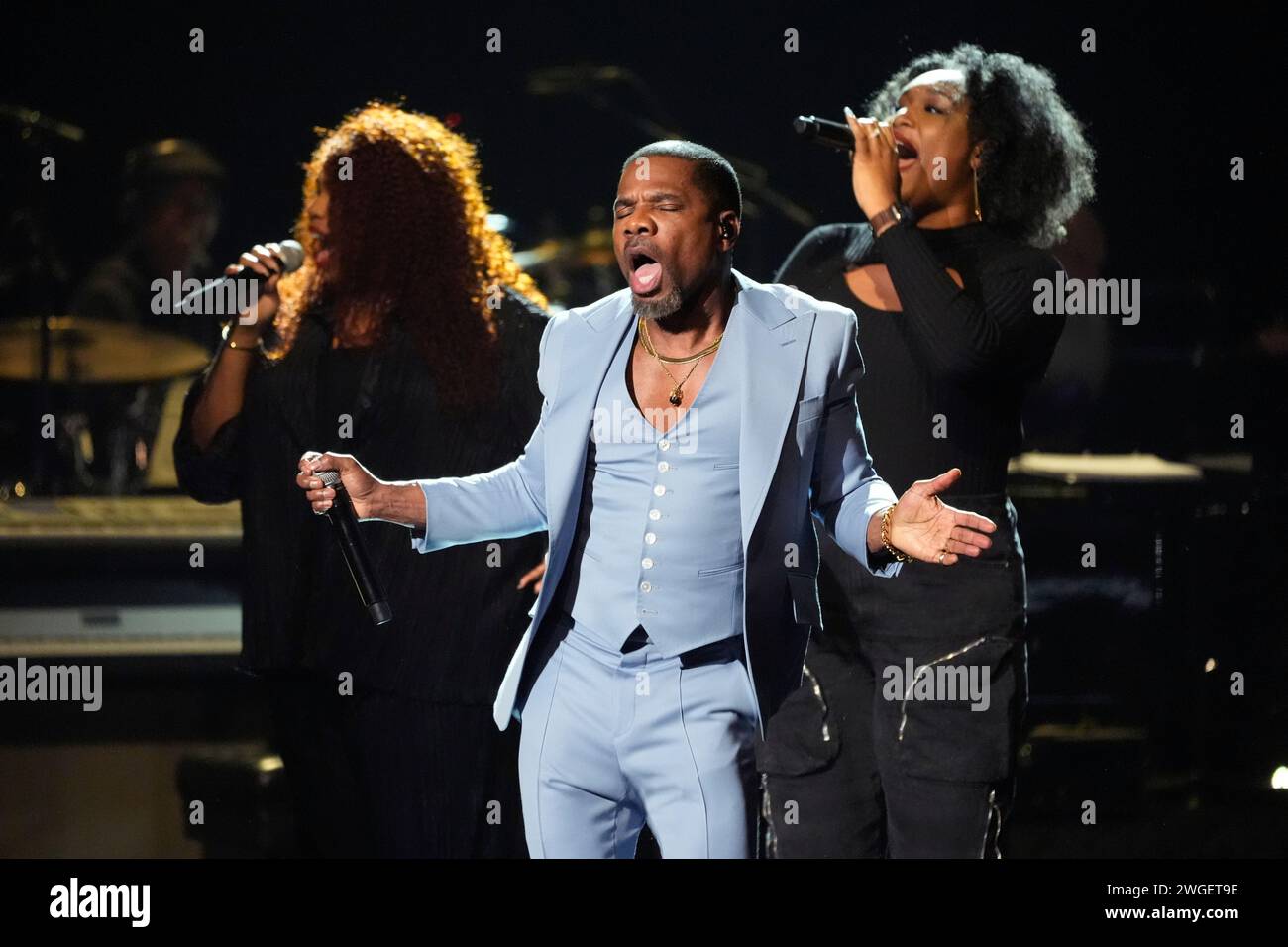 Kirk Franklin performs during the 66th annual Grammy Awards on Sunday ...
