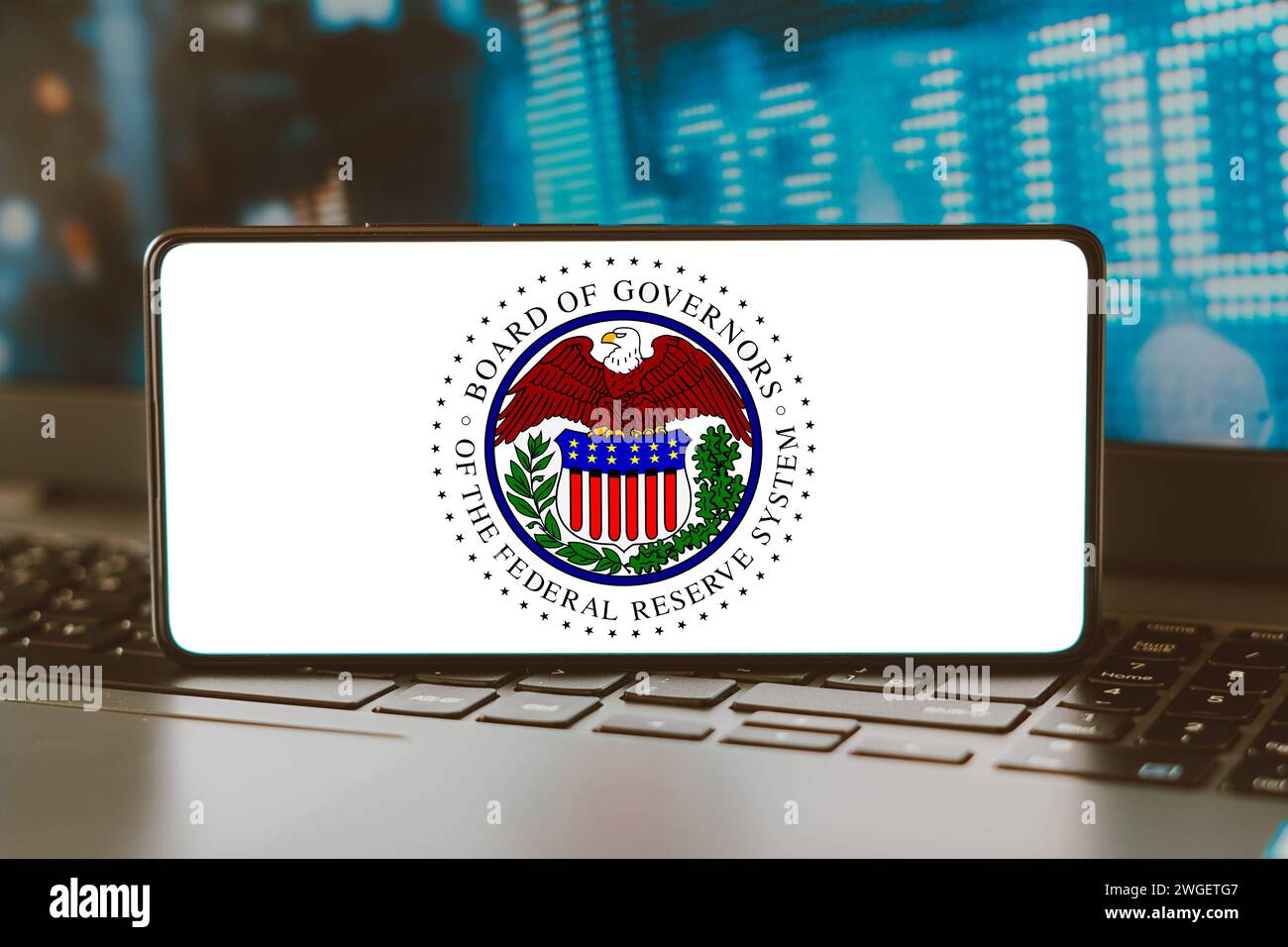 Brazil. 4th Feb, 2024. In this photo illustration, the Federal Reserve ...