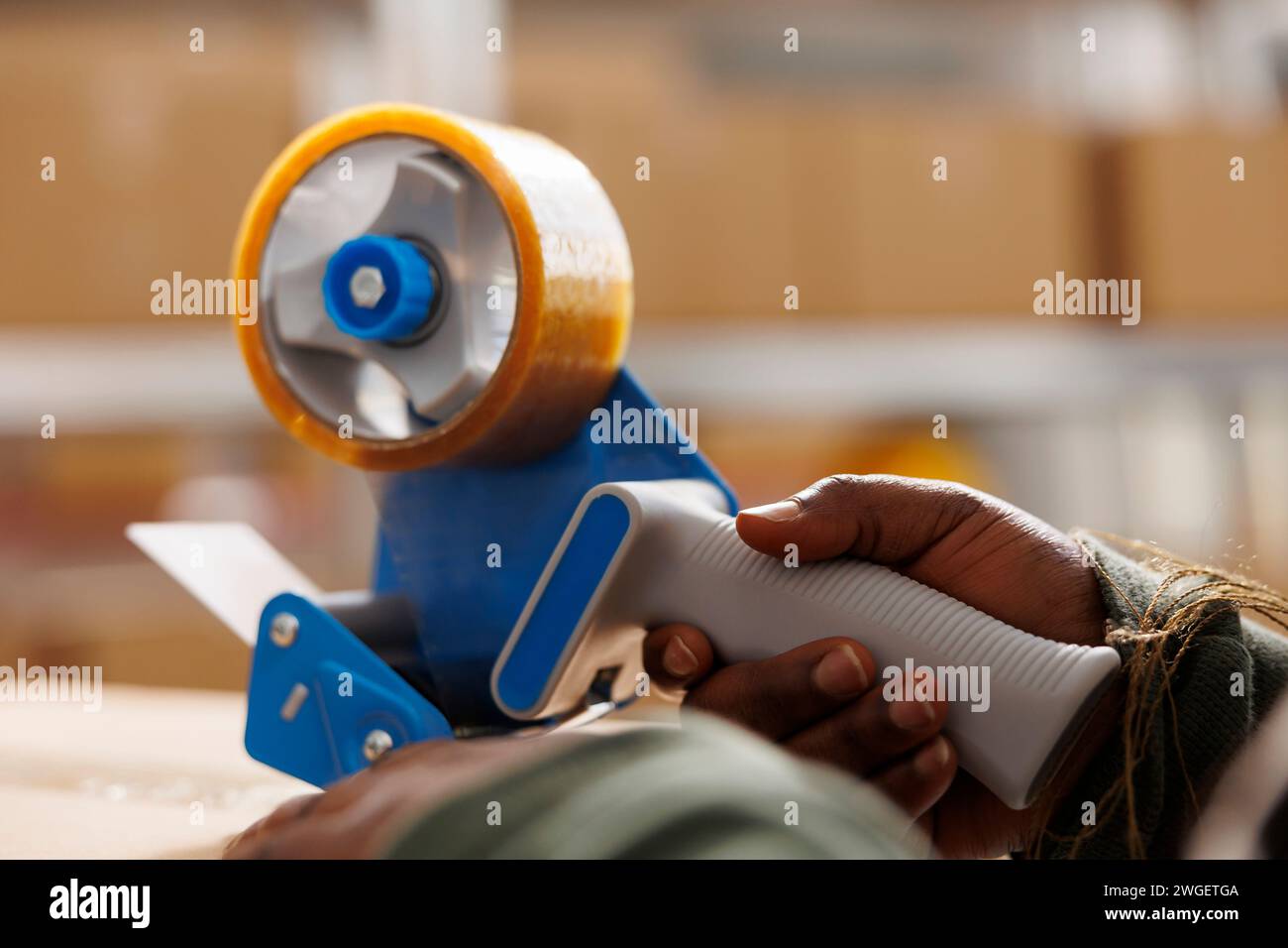 Factory stockroom boxes on shelf hi-res stock photography and images ...