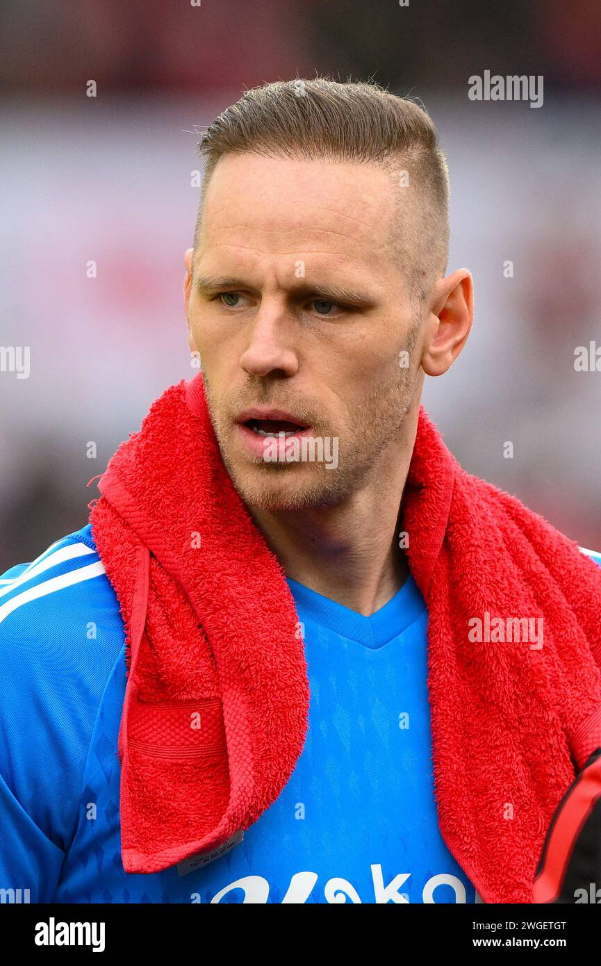 Bournemouth on Sunday 4th February 2024. Matz Sels, Nottingham Forest ...