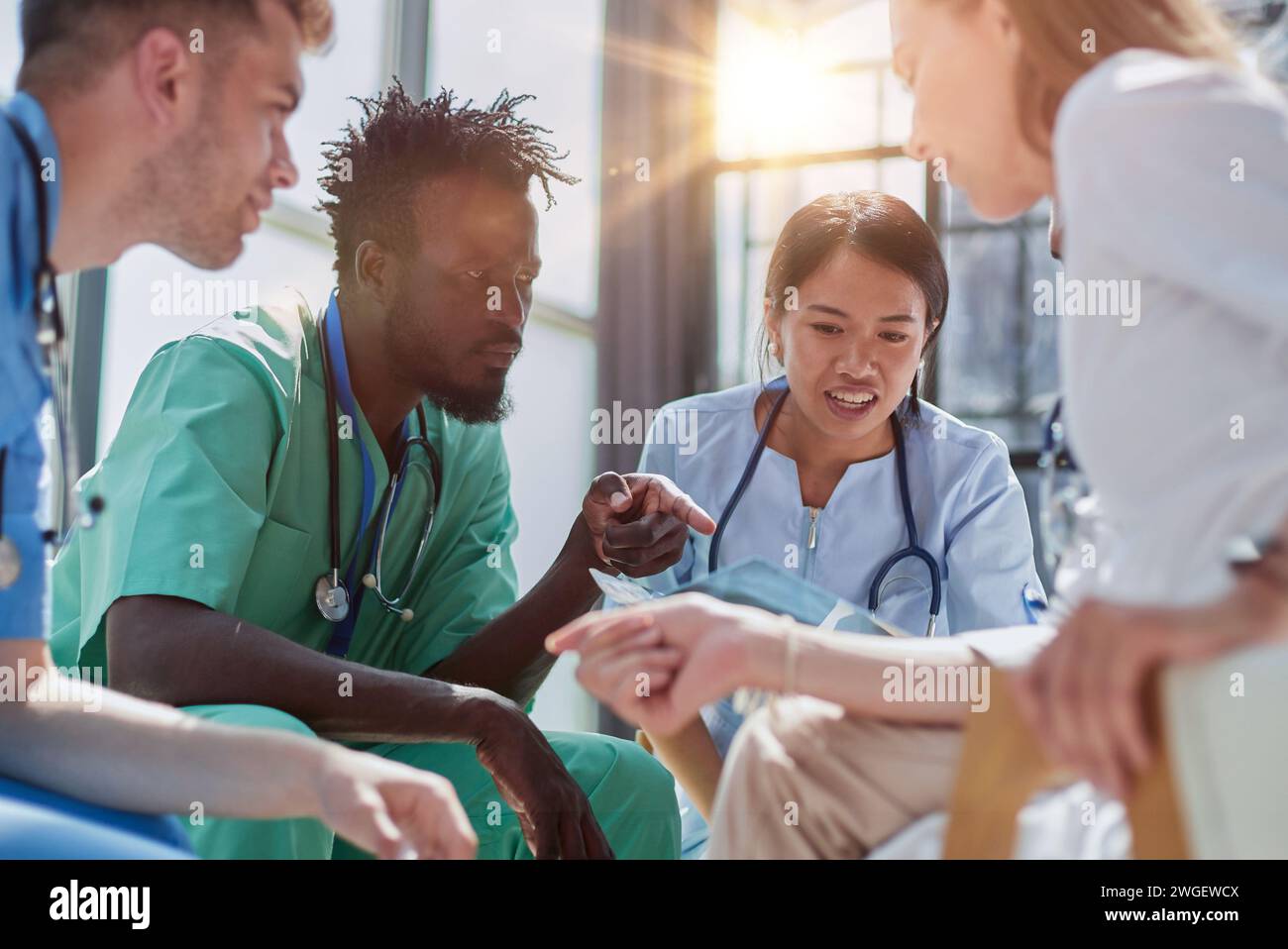 Group of Doctors and nurses Concept Teamwork in hospital for success ...