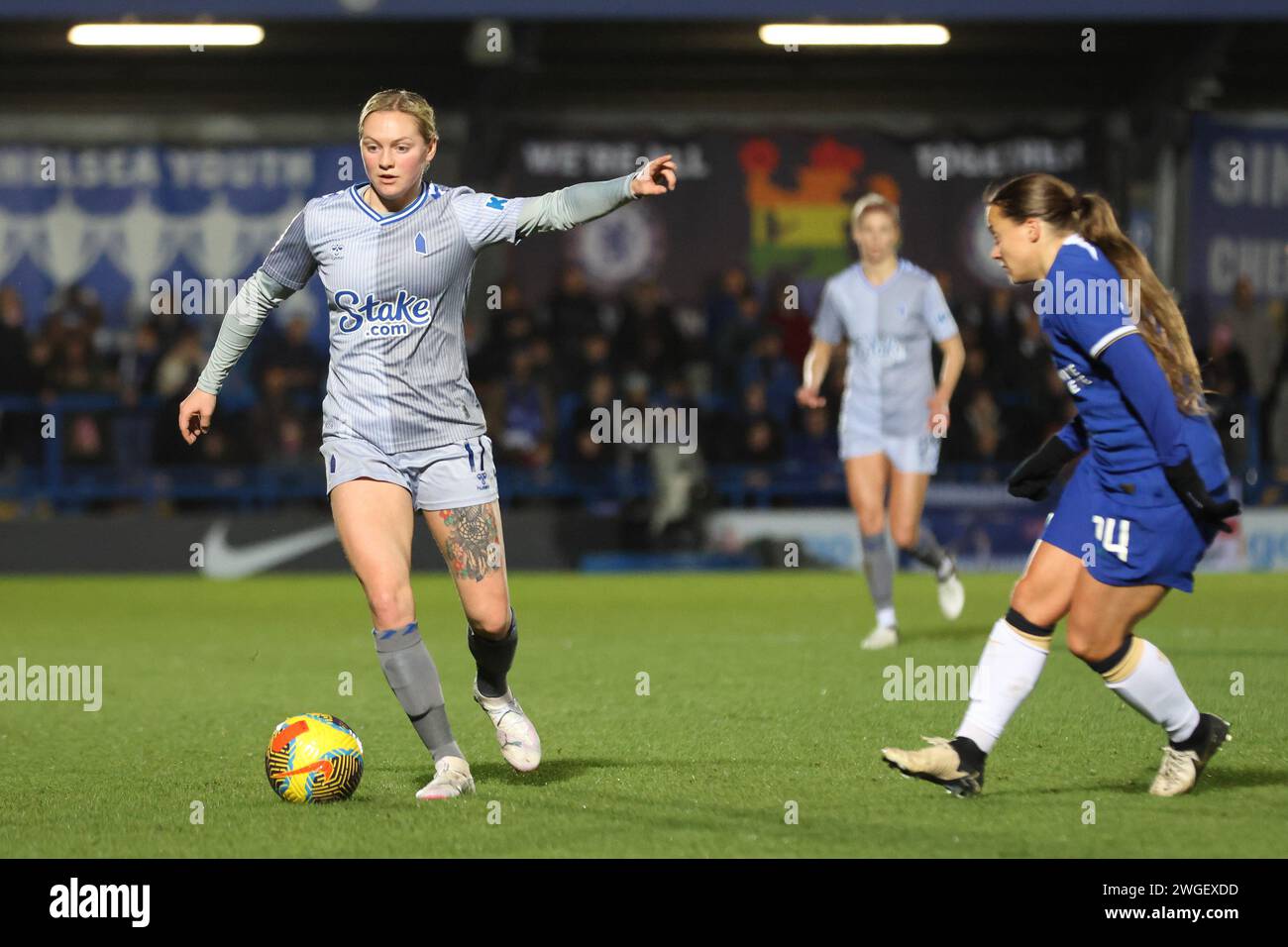 Kingsmeadow, Kingston, UK. 04th Feb, 2024. Lucy Hope (17 Everton ...