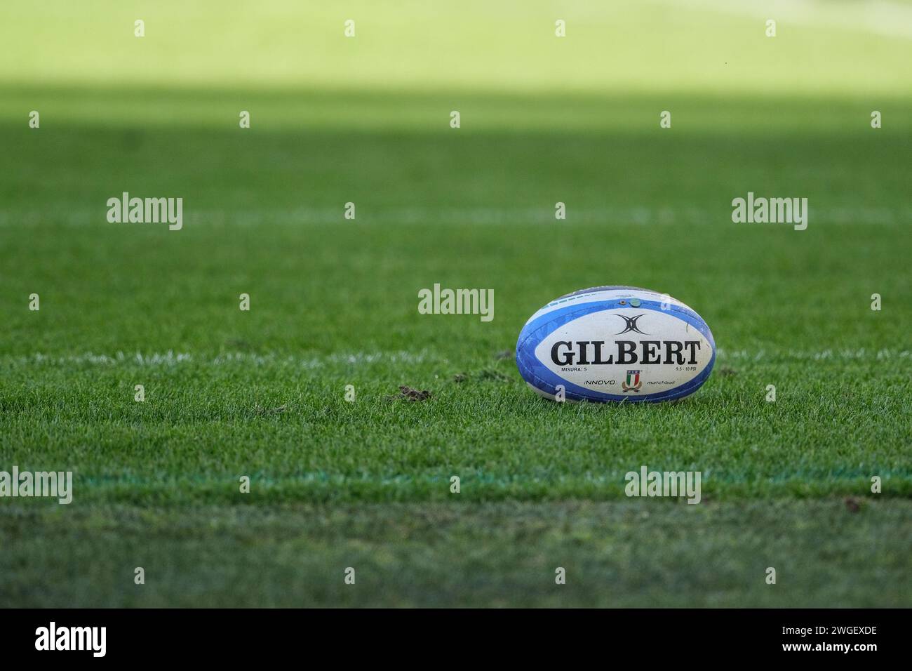 The Guinness Men's Six Nations Rugby Ball 2024 seen at the Olympic ...