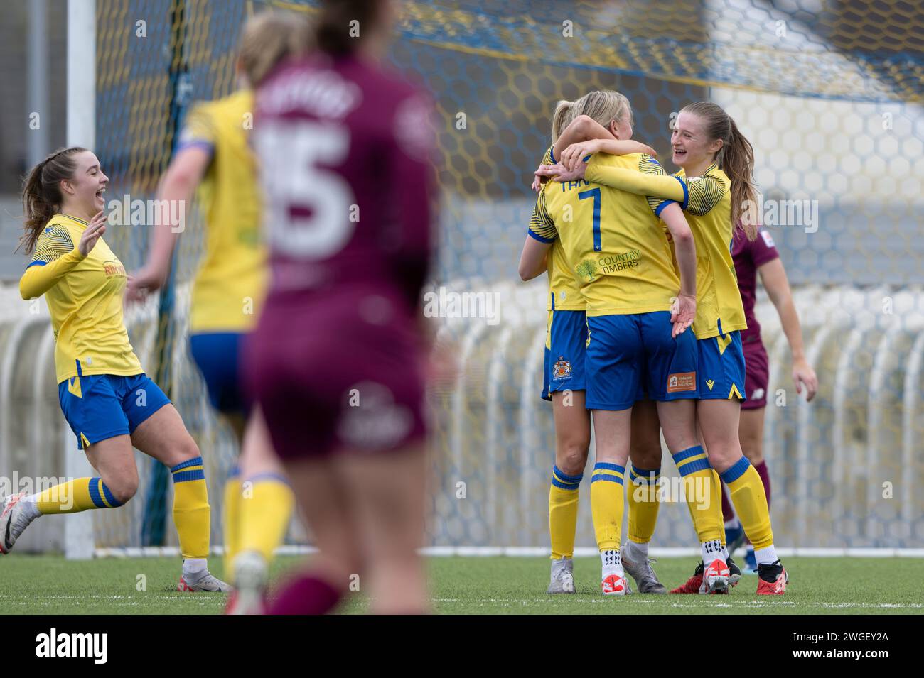 Barry, UK. 4th February 2024. Taite Trivett of Barry Town United ...