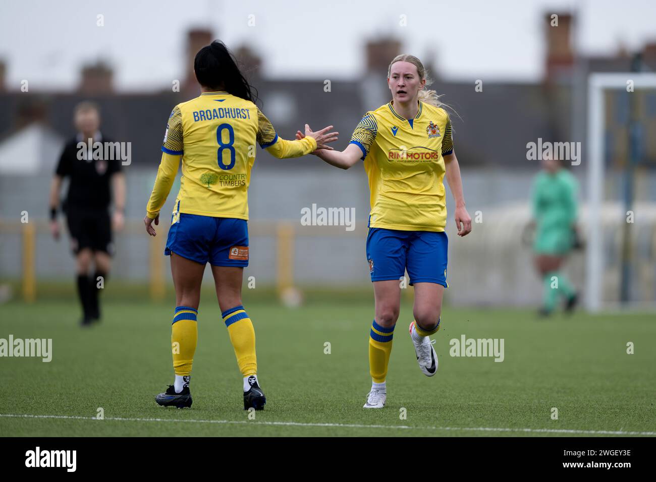 Barry, UK. 4th February 2024. Taite Trivett of Barry Town United ...